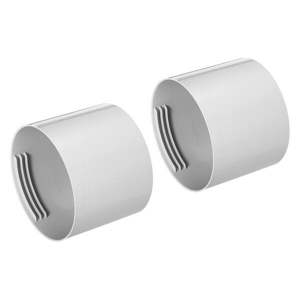 2pcs Exhaust Hose Connector 5.1 Inch Diameter Threaded AC Tube Extender ...