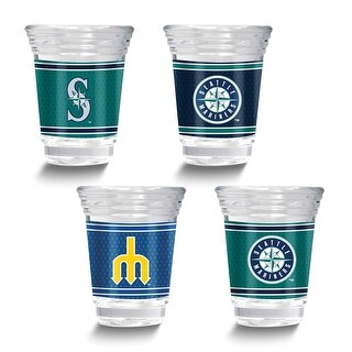 Curata MLB Seattle Mariners 4-Piece 2 Oz. Shot Glass Set - Bed Bath ...
