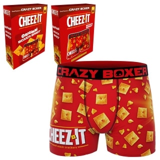 Crazy Boxers CheezIt All Over Boxer Briefs Cracker Box - Bed Bath ...