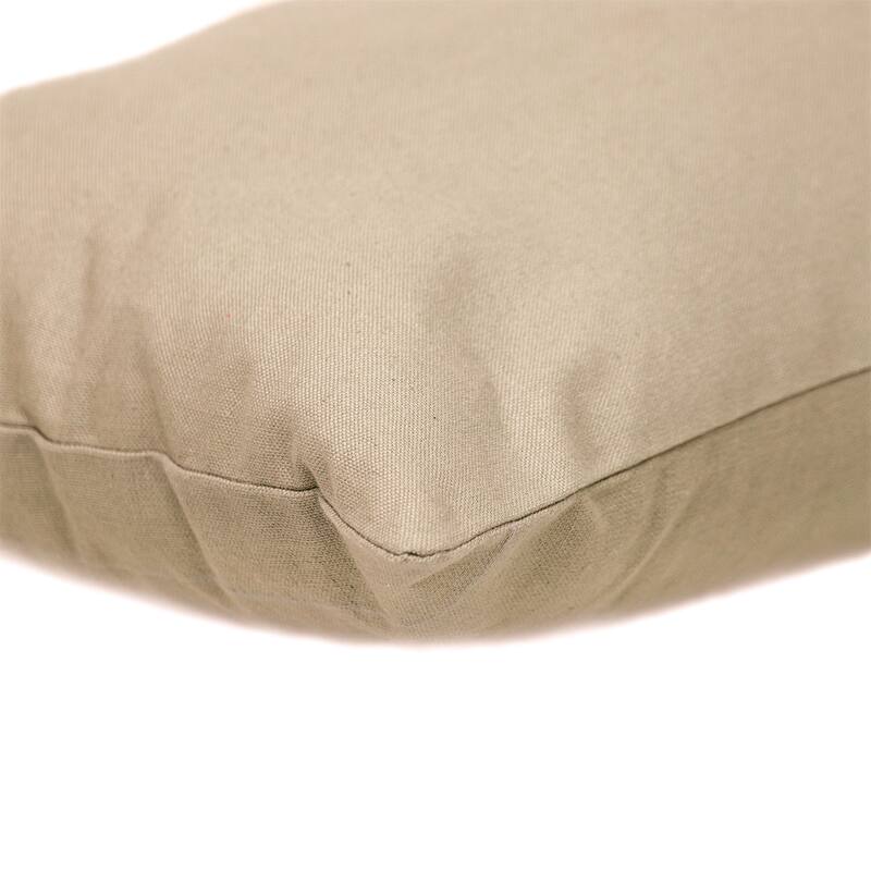 Parkland Collection Transitional Solid Grey Rectangle 18" x 12" Pillow ...