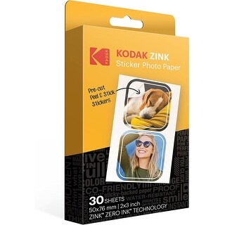 Kodak 2" x 3" Zink Premium Pre-Cut Sticker Photo Paper - Bed Bath ...