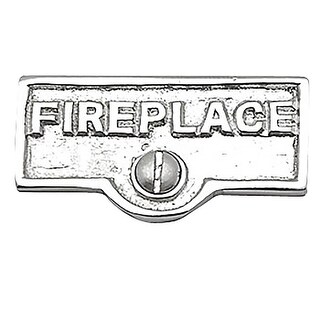 Chrome Brass FIREPLACE Name Signs Labels Switch Plate Tags Renovators ...