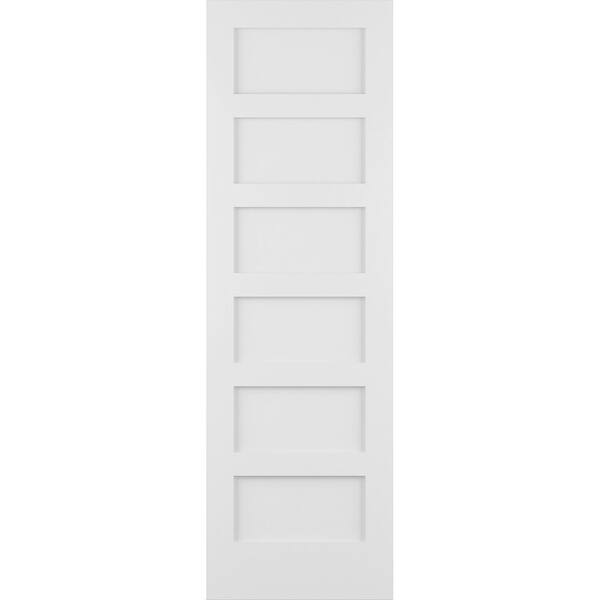 Frameport Shaker 24 Inch by 96 Inch Flat 6 Panel Interior Slab Passage ...