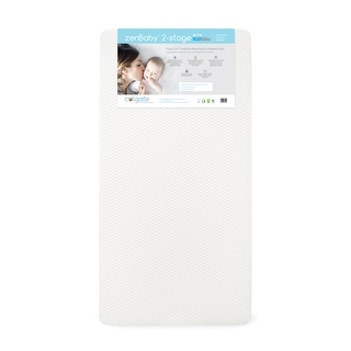 Colgate Mattress ZenBaby Hybrid 2-N-1 Crib Mattress - Taupe/Off White ...