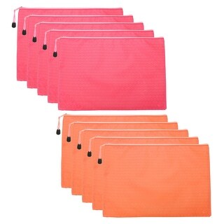 10pcs Waterproof Zipper File Bags, A4 Document Holders - Bed Bath ...