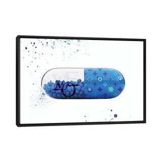iCanvas "Blue Love Pill" by TJ Framed Canvas Print - Bed Bath & Beyond ...