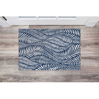 WAVING FERN NAVY Doormat By Kavka Designs - Bed Bath & Beyond - 34865048