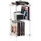 Acrylic Turntable Stand with Vinyl Storage, 3-Tier Tall Side Table ...