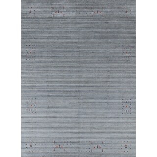 Hand Knotted Oriental 100% Wool Carpet Tribal Tribal Greys & Charcoal ...