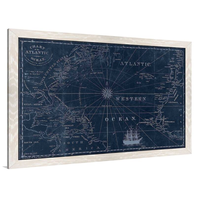 "Sailing Map" Print on Acrylic. - Overstock - 36545448
