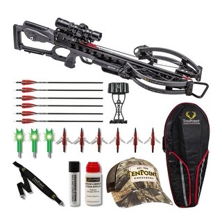 TenPoint Vengent S440 440 FPS ACUslide Crossbow Package Bundle - Bed ...