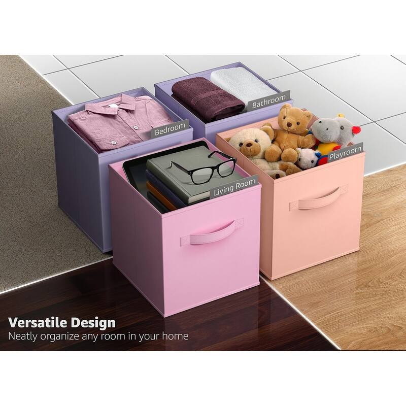 Home Storage Bundle - Foldable Pastel Drawer and Closet Bins ...