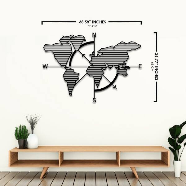 Map of Life Metal Wall Art - Bed Bath & Beyond - 35463484