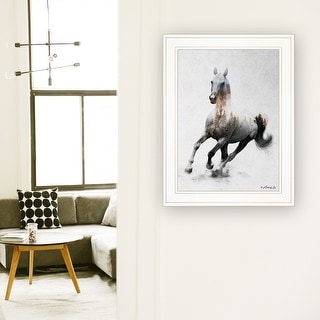 TrendyDecor4U Farmhouse "Galloping Stallion" Framed Print Wall Art by ...