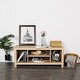 Amarantos Mid Century Modern Wood Universal Stand Cabinet Door and ...