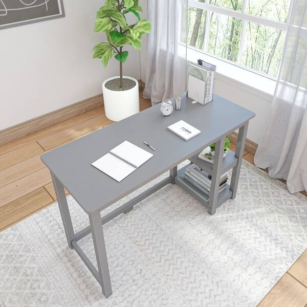 Plank and Beam Desk with Bookshelves - On Sale - Bed Bath & Beyond ...