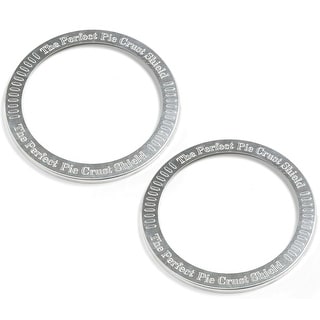 Norpro Reusable Aluminum 10" Pie Crust Shield- 2 PACK - Prevents Burnt ...