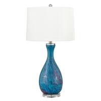 Balsamo 30 in. Light Blue and Dark Blue Table Lamp - Bed Bath & Beyond ...