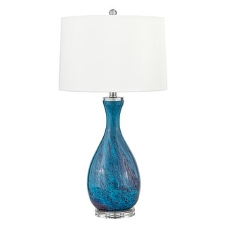 Balsamo 30 in. Light Blue and Dark Blue Table Lamp - Bed Bath & Beyond ...