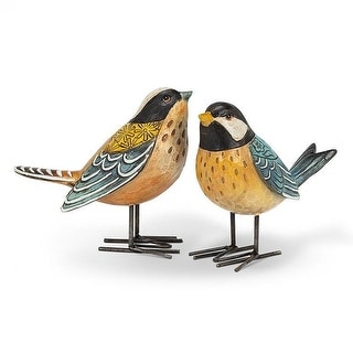 Set Of 2 Folk Style Birds Figurine - Bed Bath & Beyond - 42472469