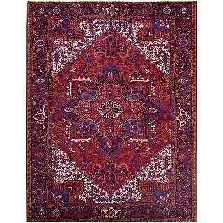 Shahbanu Rugs Goji Berry Red Pure Wool Hand Knotted Tribal Weaving ...
