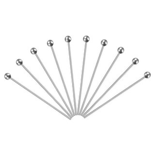 200Pcs White Ball Head Pins 30mm Wire Head Pins Brass 20 Gauge - Bed ...
