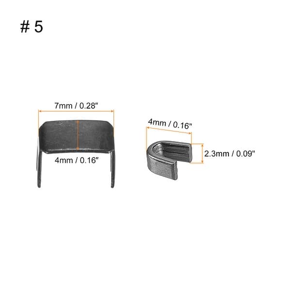 Zipper Slider Retainers Kit, 200Pcs Top Stops & 100Pcs Bottom Stops ...