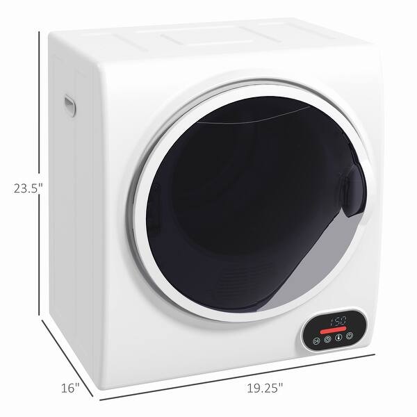 HOMCOM Portable Clothes Dryer, 120V 850W Compact Laundry Dryer with ...