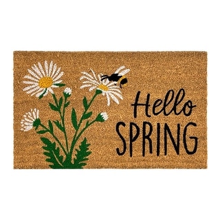 Printed Coir Door Mat 18x30 - Bee Hapy - Bed Bath & Beyond - 42106522