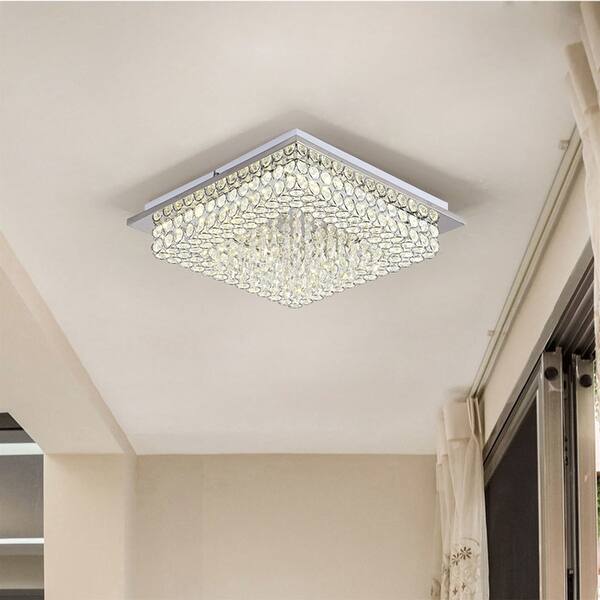 White Crystal Recessed Ceiling Light LED Corridor Lighting Square - Bed ...