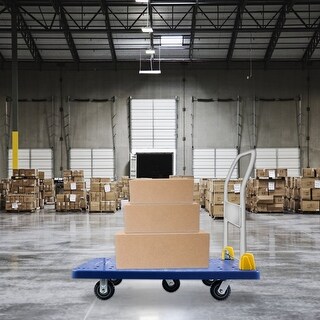 Blue Folding Platform Cart Dolly Hand Truck - Bed Bath & Beyond - 37765372