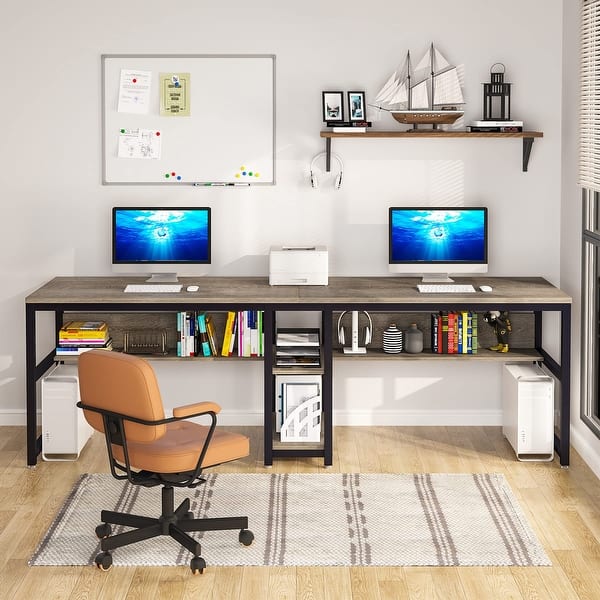 two level office desk