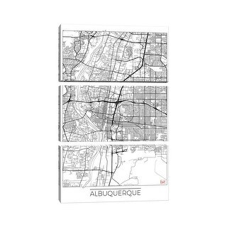 iCanvas "Albuquerque Minimal Urban Blueprint Map" by Hubert Roguski 3 ...