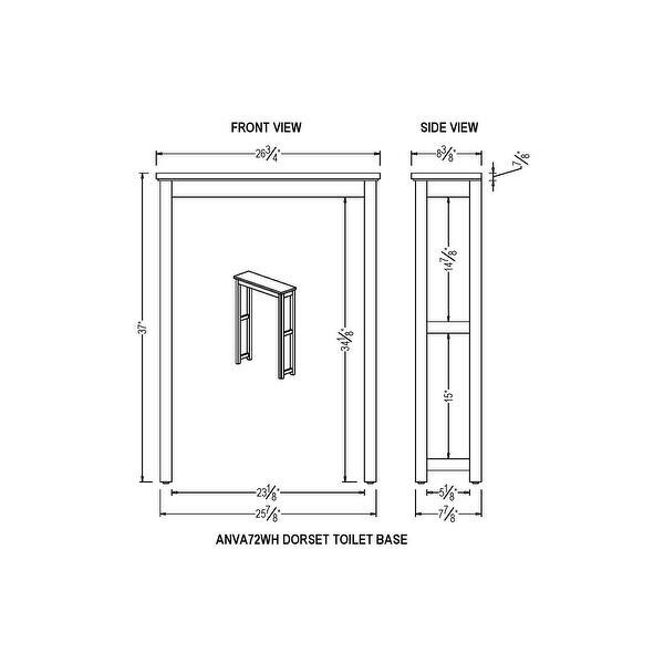White MDF Toilet Base Storage - Bed Bath & Beyond - 37398214