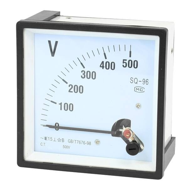 AC 0-500V Fine Tuning Square Dial Panel Analog Volt Test Meter ...