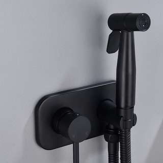 Bidet Sprayer Set Hot and Cold HandheldSprayer Kit Black - Bed Bath ...