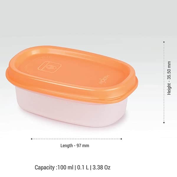 8-Pack 3oz Leakproof Condiment Containers with Lids, Microwave ...