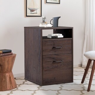 TiramisuBest File cabine/MDF Vertical Filing Cabinet with 2 Drawers ...
