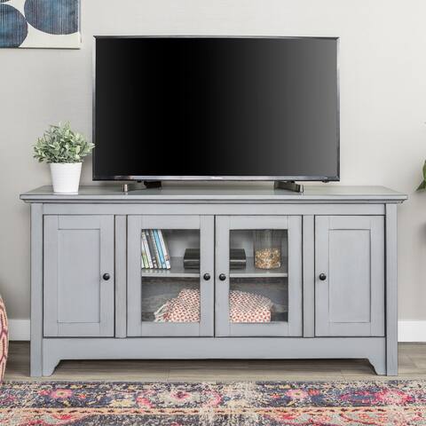 Walker Edison Estelle 53-inch 4-door TV Stand - Overstock - 20640431