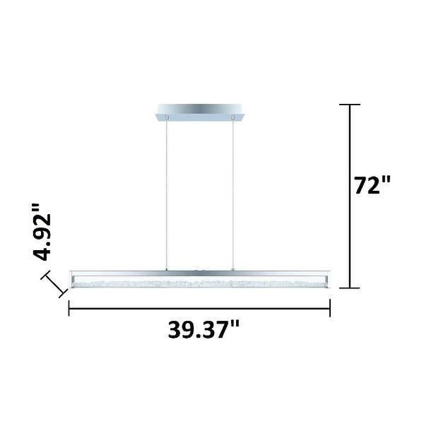 Eglo Cardito 1 Chrome 6-light Pendant with Clear Glass - Bed Bath ...