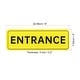 ENTRANCE Signs, Acrylic Adhesive Door Stickers Wall Mounting Signs for ...