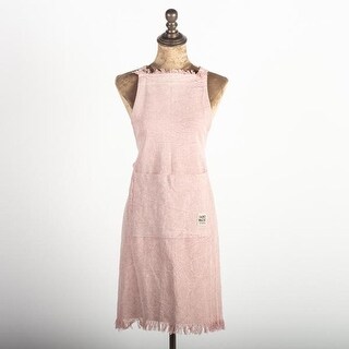 Stone Washed Pink Apron - Bed Bath & Beyond - 41934763