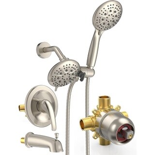 Shower System with Tub Spout Rain Shower Tub Set - Bed Bath & Beyond ...