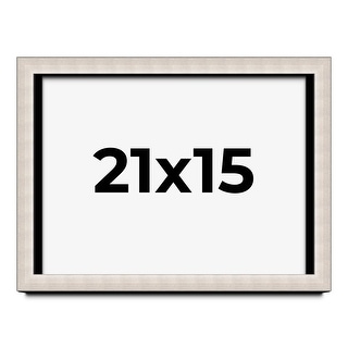 21x15 Shadow Box Frame Silver Real Wood Contemporary Shadowbox Display ...