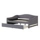 Teddy Fleece Upholstered Daybed with Light and Trundle - Bed Bath ...