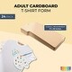 Adult Cardboard Shirt Form, Arts and Crafts Supplies (17 x 30 in, 24 ...