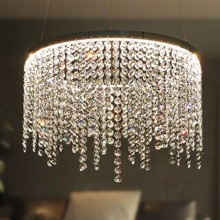 Fancy hanging ceiling lamps luxury modern pendant light crystal ...