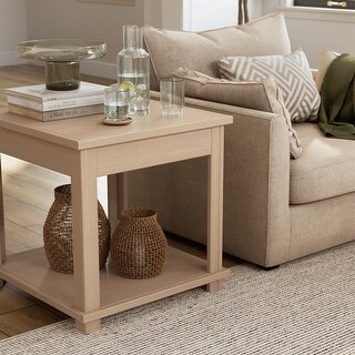 Fully Assembled Brown Solid Wood Side Table - Bed Bath & Beyond - 39116519