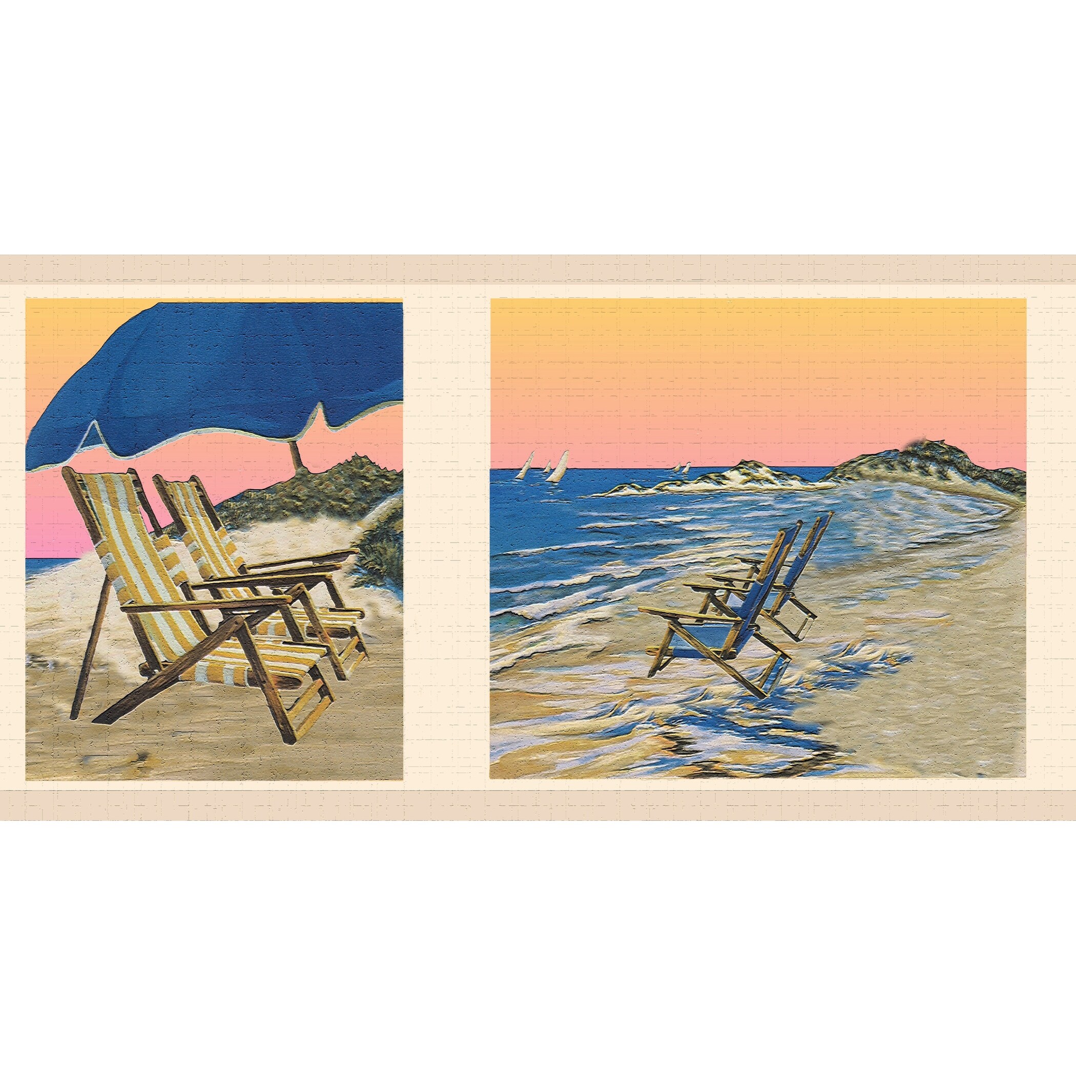 beach border wallpaper