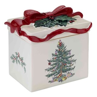 Spode Christmas Tree Covered Box - Red - Bed Bath & Beyond - 41460730